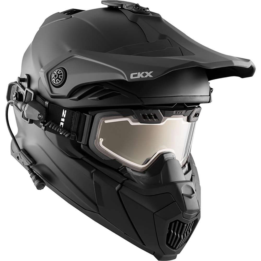 CKX Titan Air Flow Fiberglass Helmet - W/Electric Lens Goggles – Up ...