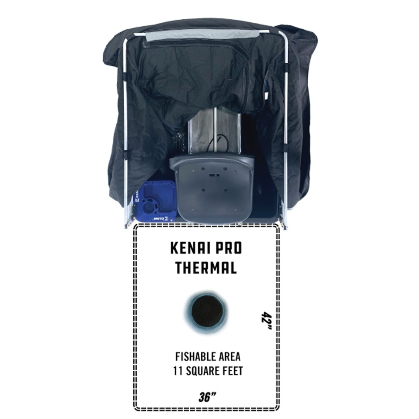 Clam Kenai Pro Thermal 1 Man Flip-Over Shelter – Up North Sports