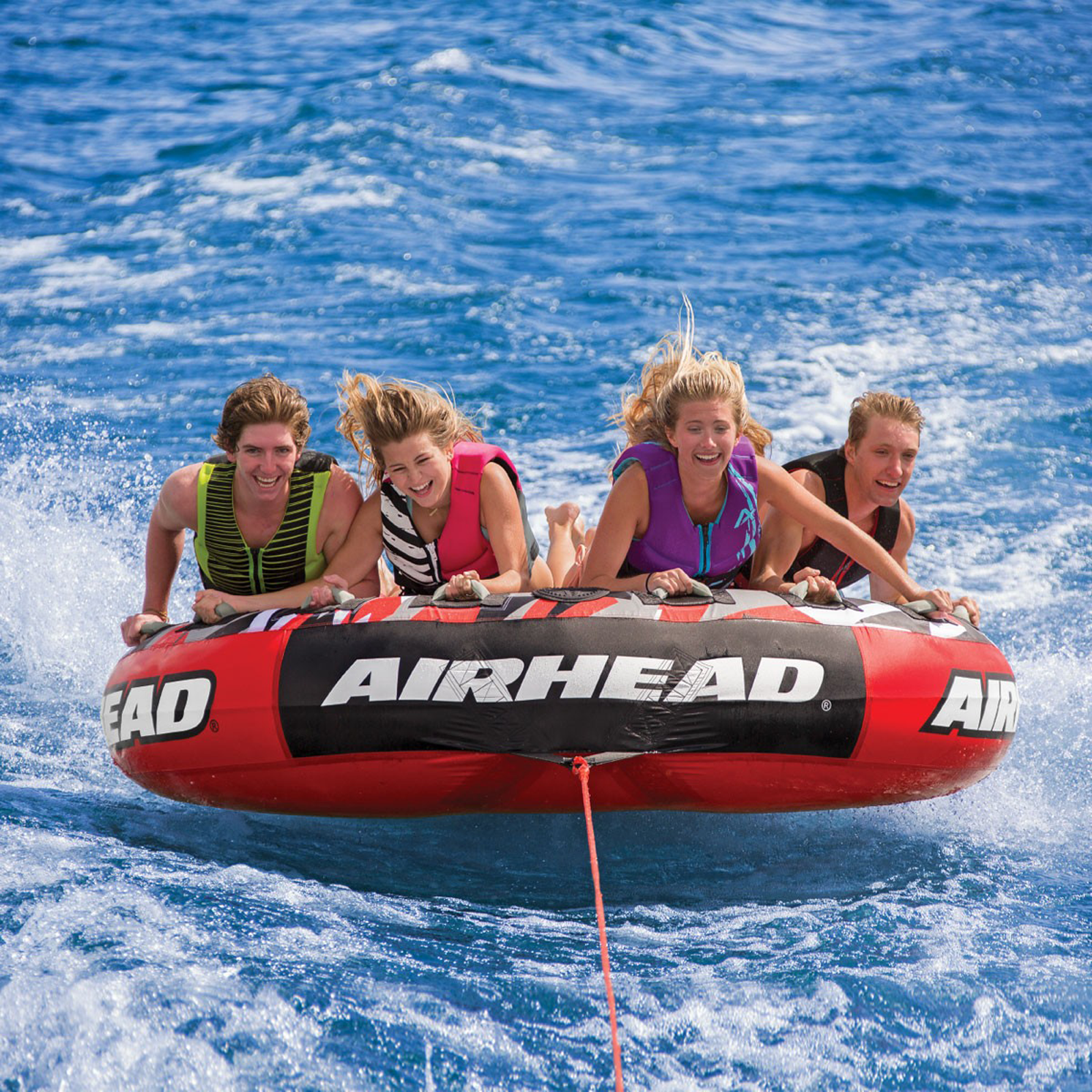 Airhead AHSSL-42 Mega Slice Inflatable Quadruple Rider Towable – Up ...