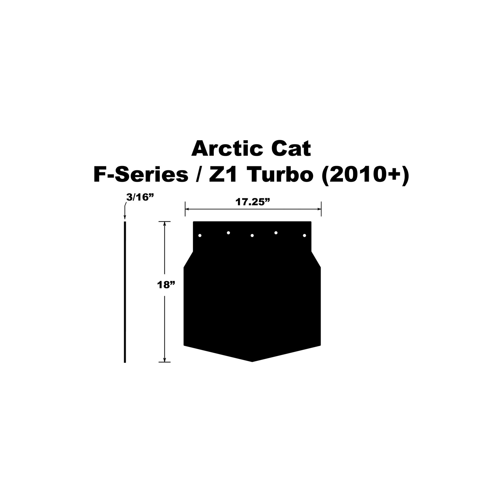 PDP Snow Flap - SF2010FPB – Up North Sports